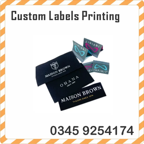 Custom Labels Printing Service in Peshawar & Nowshera